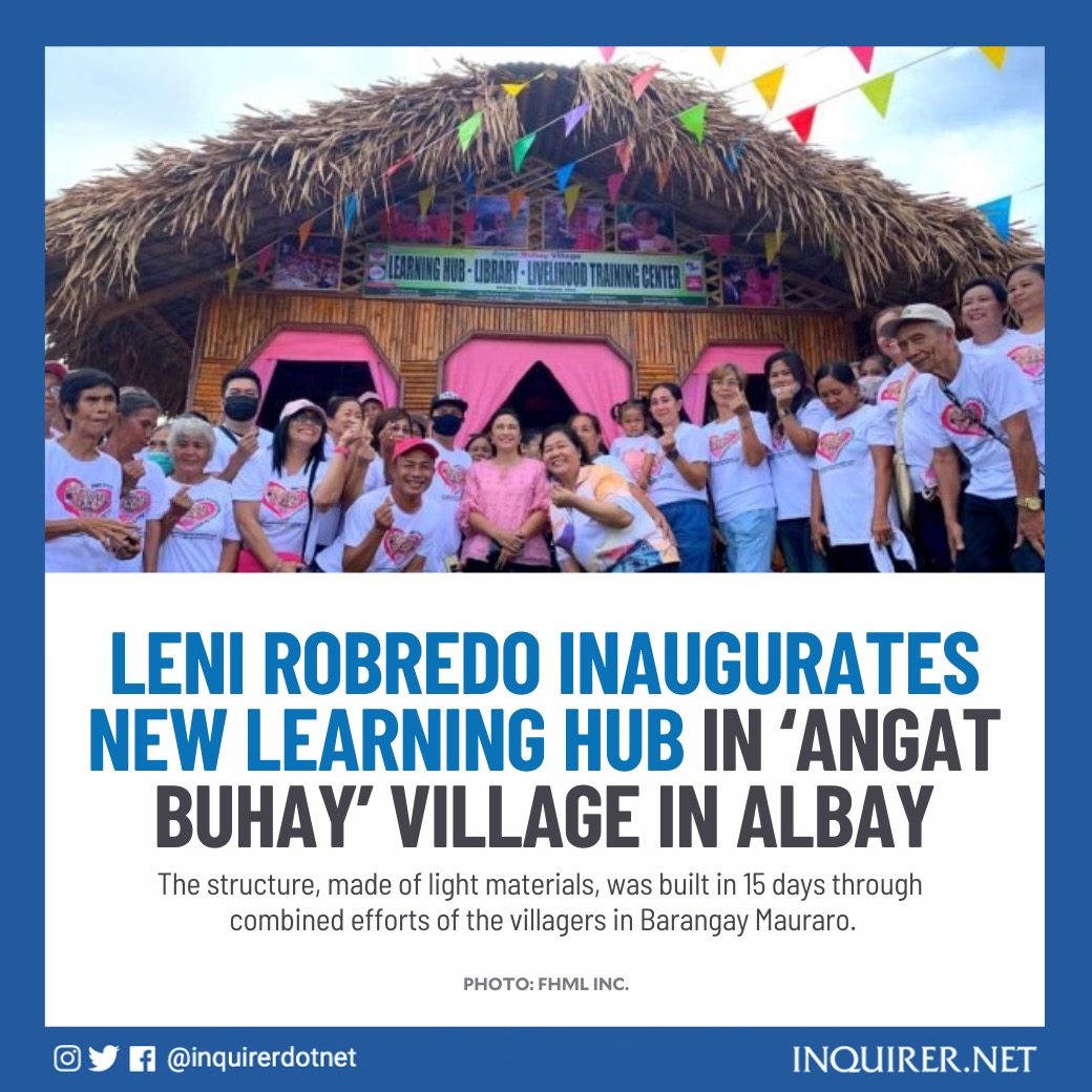 Inquirer on Twitter: "Former Vice President and lawyer Leni Robredo went to Guinobatan town in ...