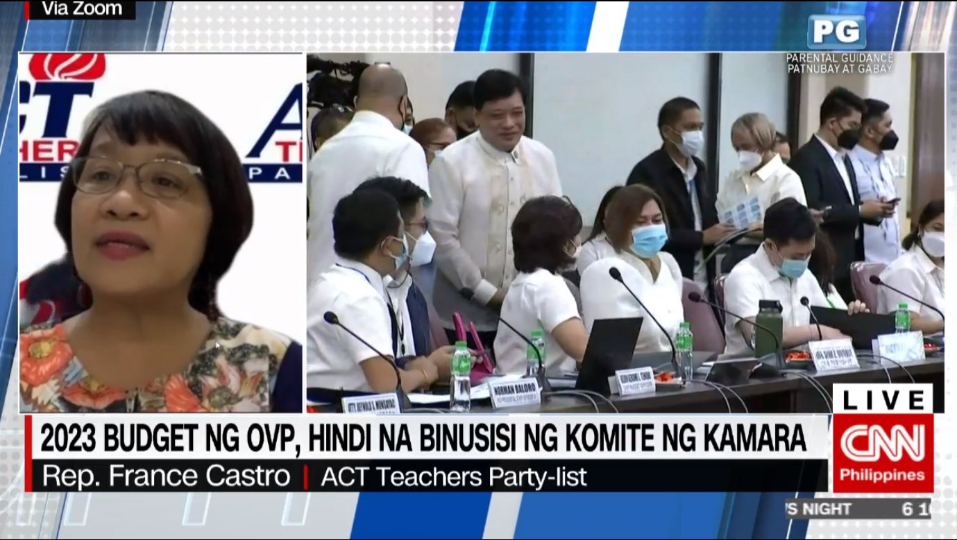CNN Philippines on Twitter: "@piahontiveros House Deputy Minority Leader and ACT Teachers party ...