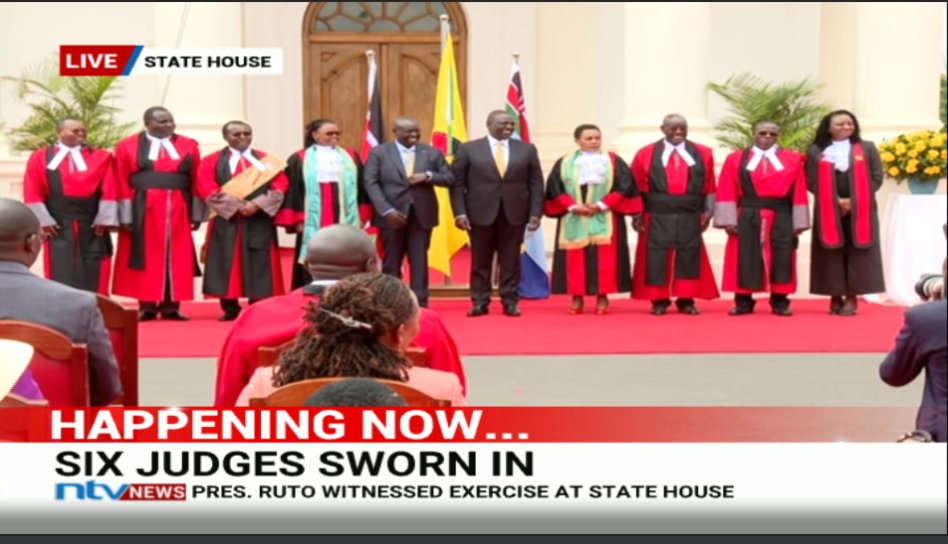 NTV Kenya on Twitter: "President Ruto, Deputy President Gachagua pose for a photo after the ...