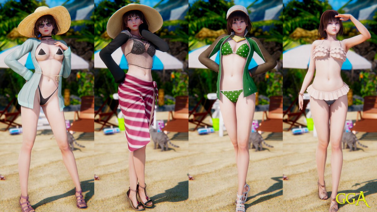 GGAdams on Twitter: "[AI/HS2] Coordinate - OCs Beachwear🏖️👙 Public release (fixed link) My OCs ...