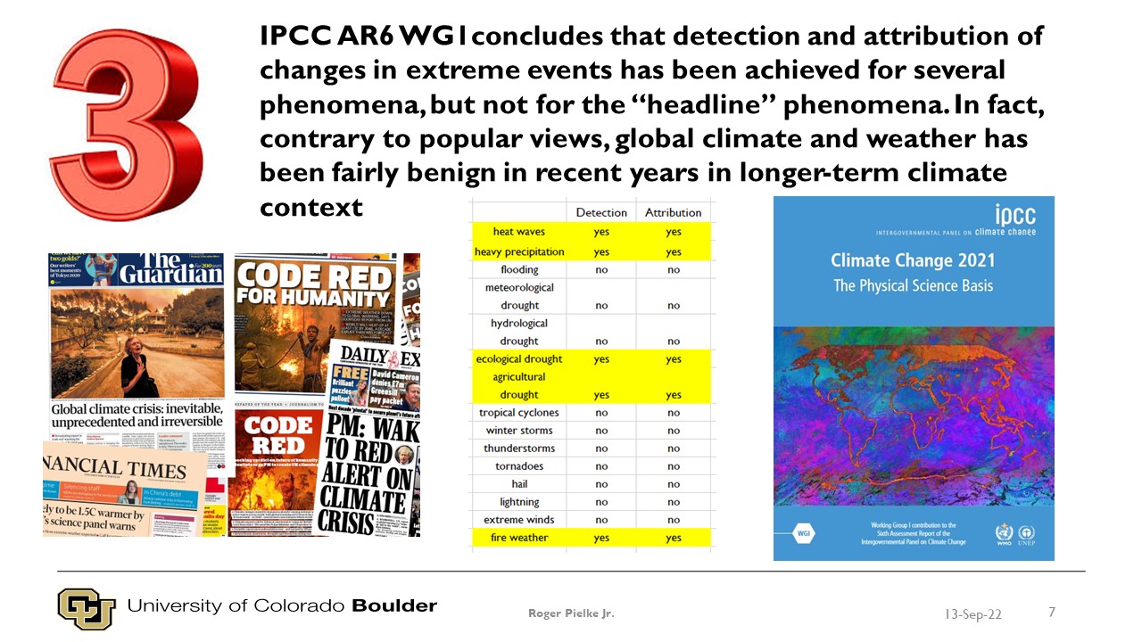 The Honest Broker by Roger Pielke Jr. on Twitter: "3⃣ A summary of the IPCC AR6 on detection and ...
