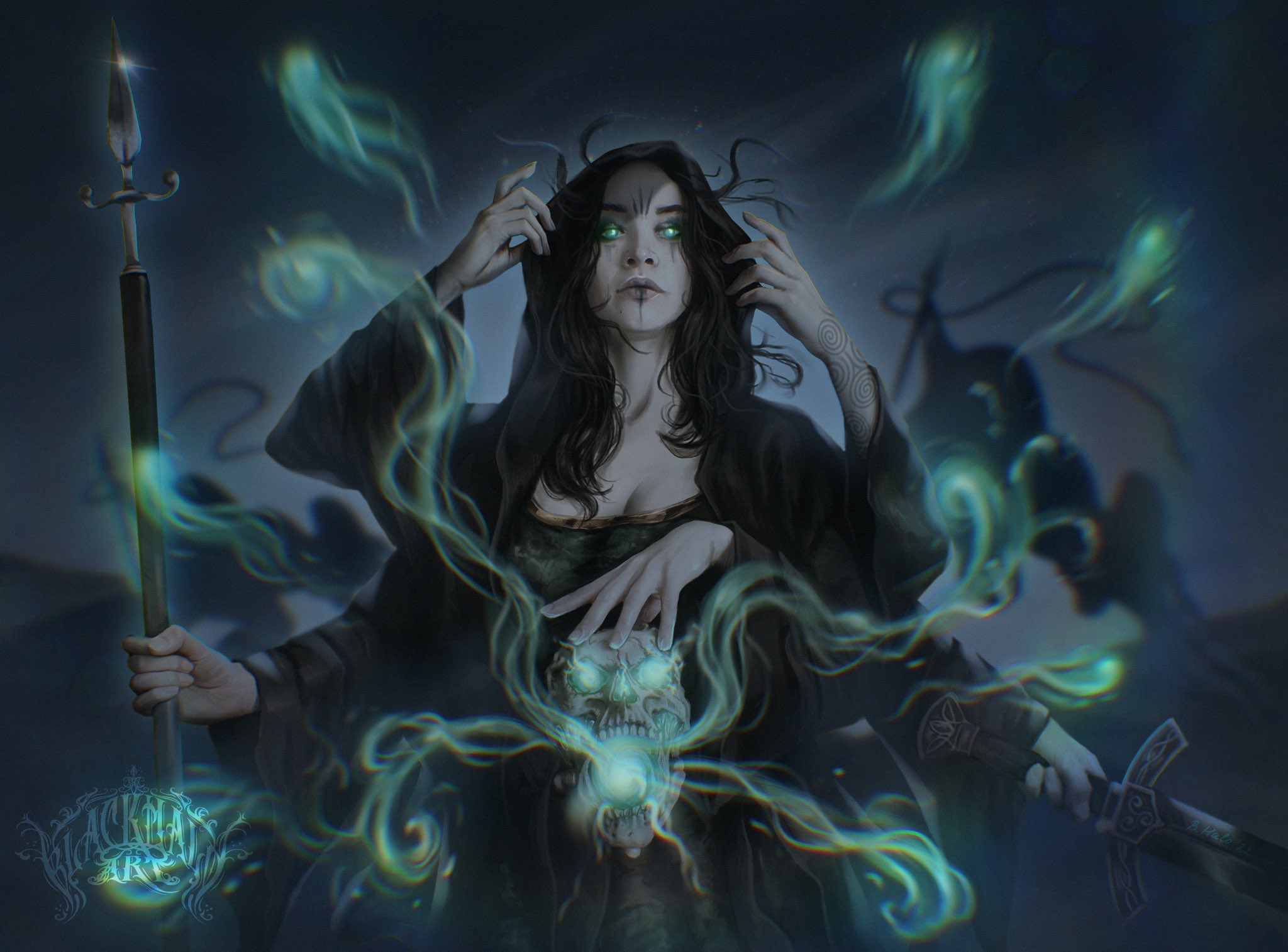 Daria.B.Halo (Digital Artist/Fantasy Illustrator) on Twitter: "My newest #artwork “Phantom Queen ...