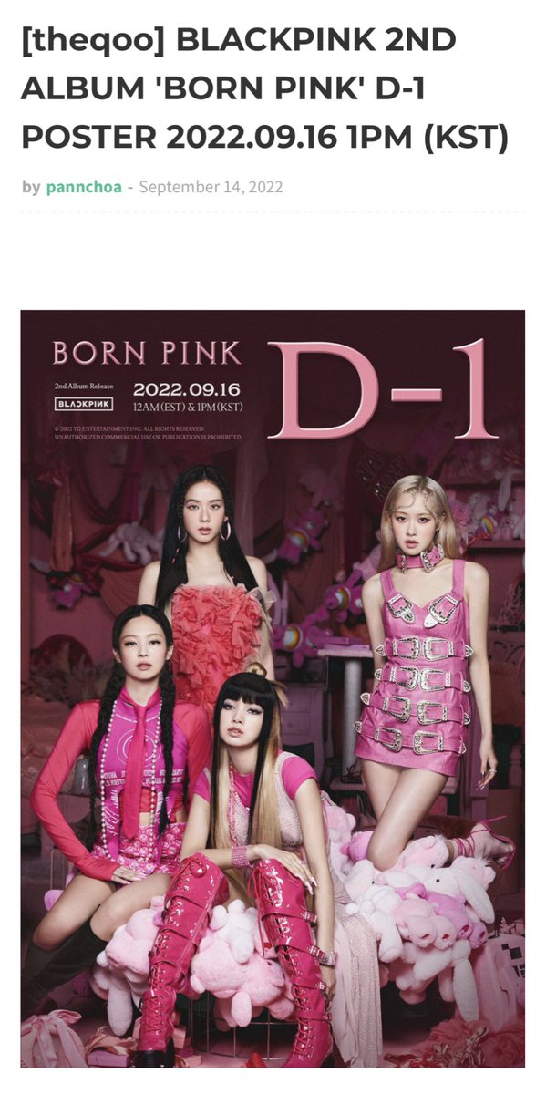 notpannchoa/notpannkpop/notnetizenbuzz on Twitter: "[ notpannchoa ] BLACKPINK releases D-1 ...