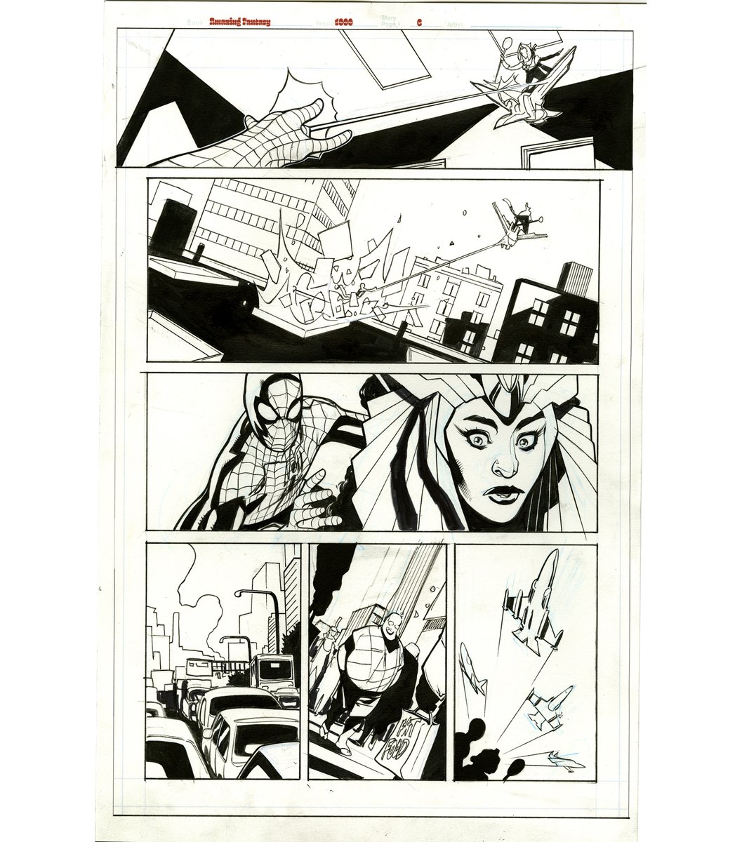 Terry Dodson Nycc Aa K 11 On Twitter Original Art From Amazing Fantasy 1000 Page 6 Out Now