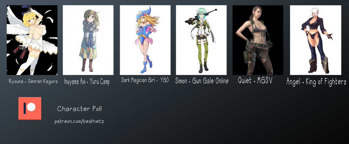 BESTHETZ on Twitter: "Patreon polls are back, DUDES https://patreon.com/posts/september-poll ...