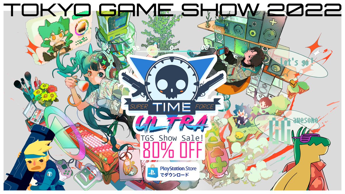 To celebrate the 2022 @tokyo_game_show TGS, Super Time Force Ultra is ...