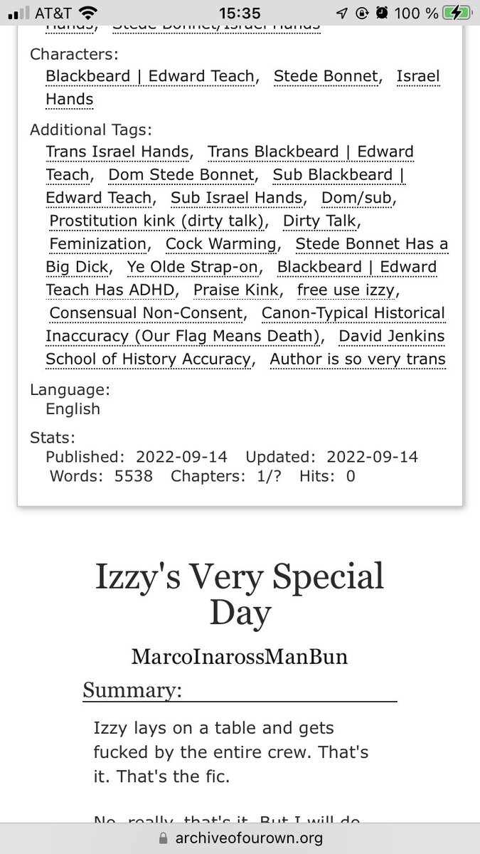 tikli on Twitter: "I just noticed that this fic was my 1000th bookmark! 🥳"