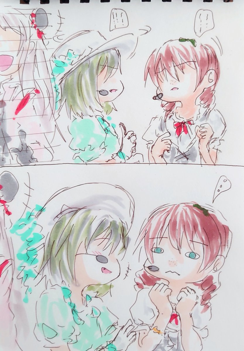 「朝香果林に弄ばれるなつみ。 #虹5th_day2 」しげお爺(98)の漫画