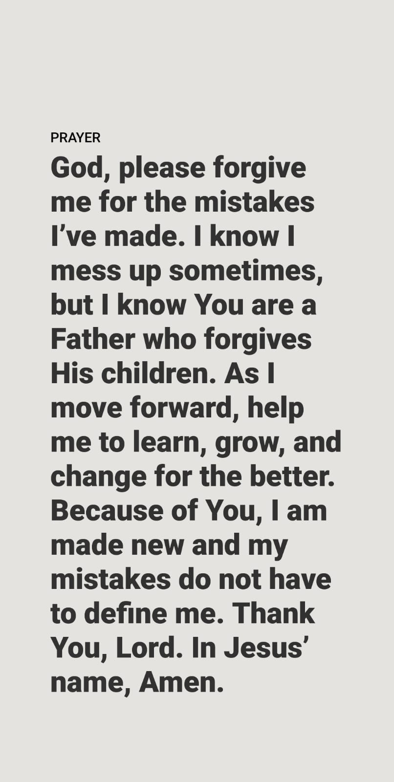 Forgive Me God Prayer