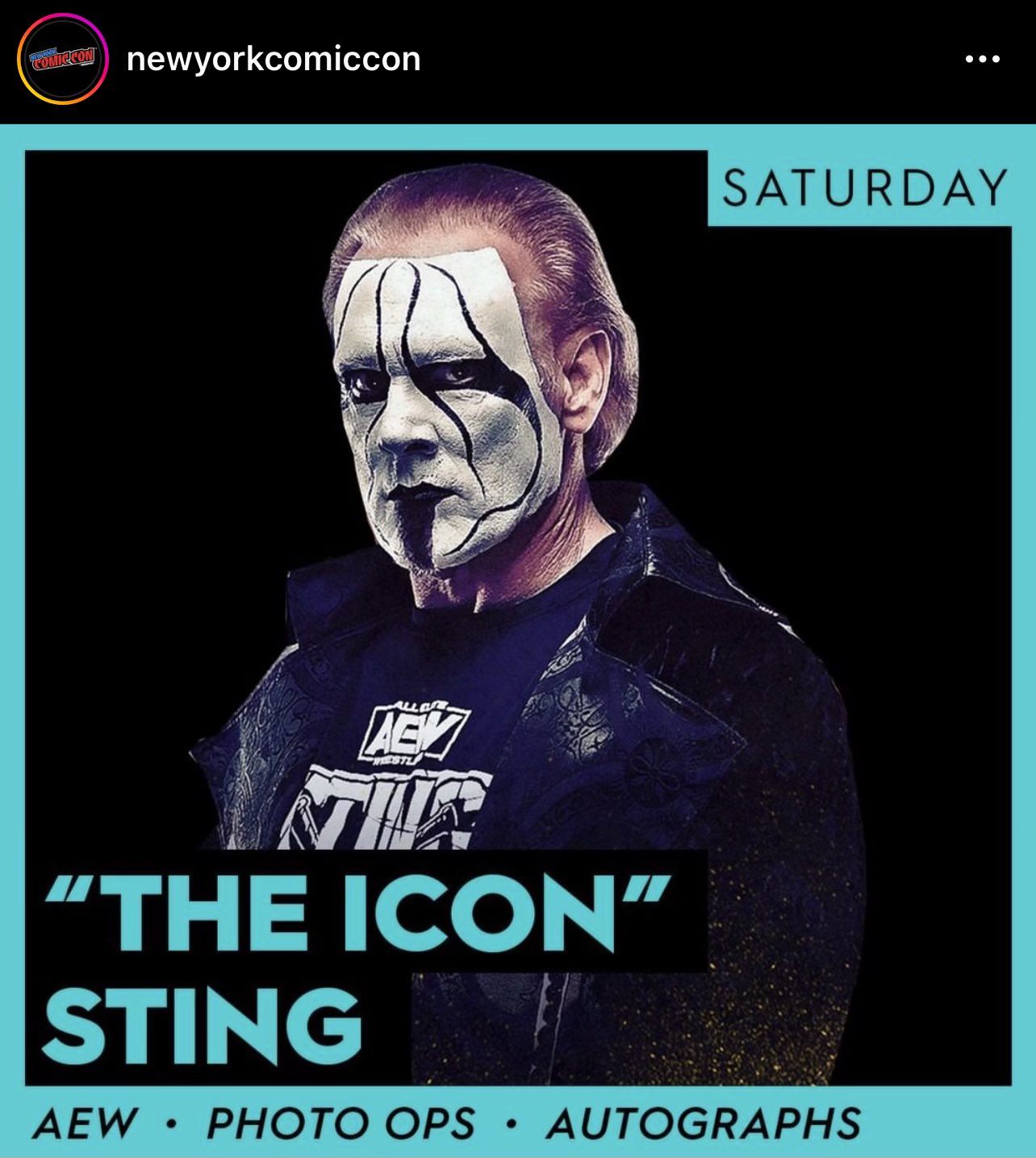 Sting on Twitter: "See you Saturday @NY_Comic_Con! 👊🏼🦂 https://t.co/PD7qCK18oD" / Twitter