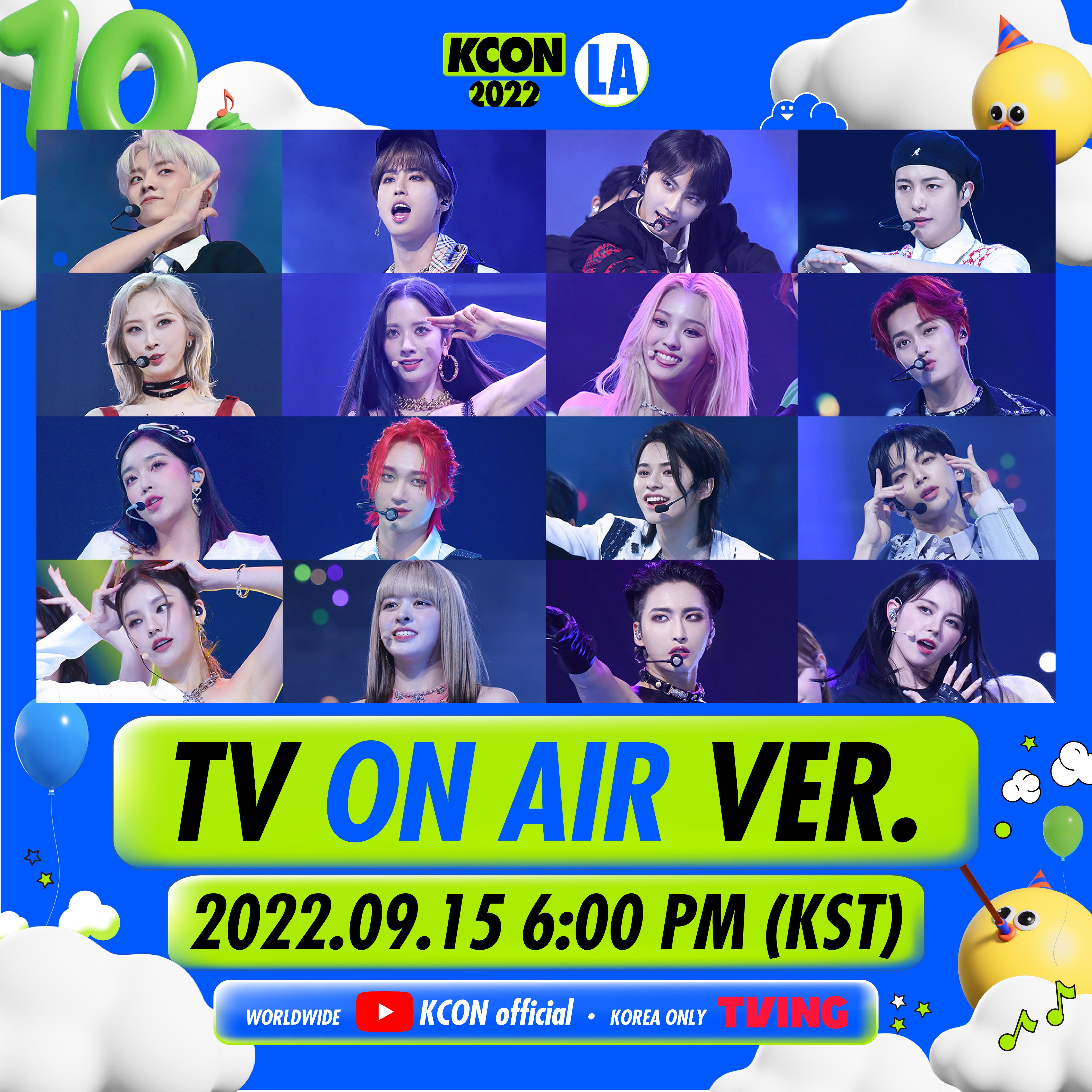KCON official on Twitter: "[🔴LIVE] KCON 2022 LA TV ON AIR ver. ⏰2022.09.15 6:00 PM (KST) 📍 ...