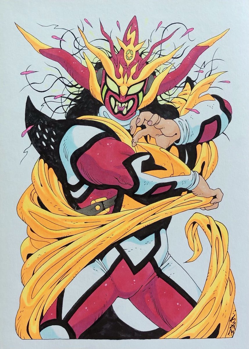「Jushin Thunder Liger 」|$corpion Millionaireのイラスト