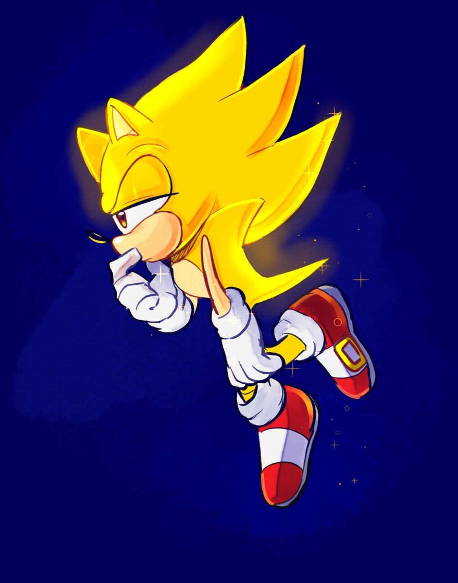 「Super Sonic Doodles but I made him tire」| PEPON のイラスト