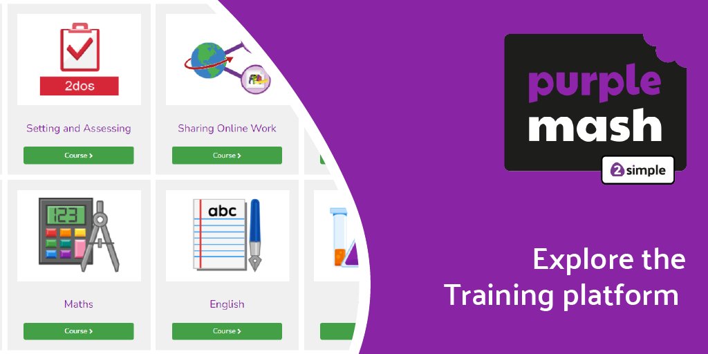 Purple Mash on Twitter: "The Purple Mash Training Platform lets you ...