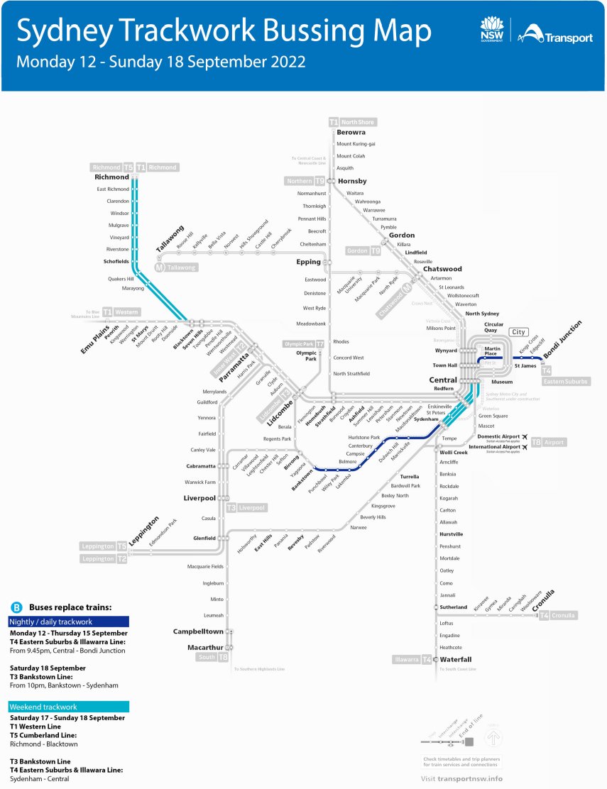 T4 Sydney Trains on Twitter: "Will you be travelling on the Eastern Suburbs & Illawarra Line ...