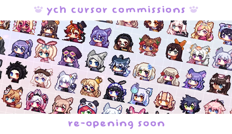 arty 🦊☁️ vtuber on Twitter: "hii i'm almost done with current batch of cursors so i'll be re ...