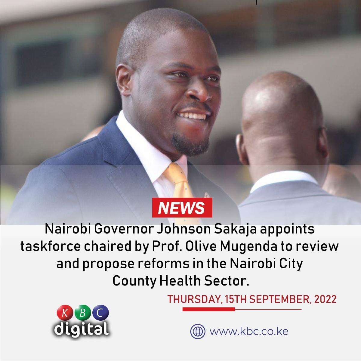 Kbc English Service On Twitter Nairobi Governor Johnson Sakaja