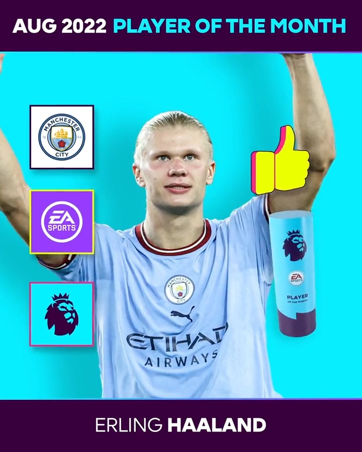 Erling Haaland Is Ea Sports Premier League Player Of The Month Artdecor