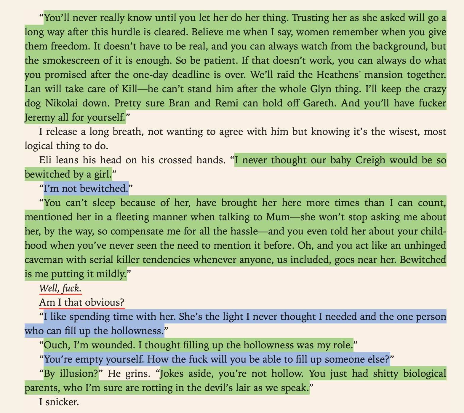 🖤R on Twitter: "Creighton is jealous of anyone who’s near Annika and even someone who’s not even ...