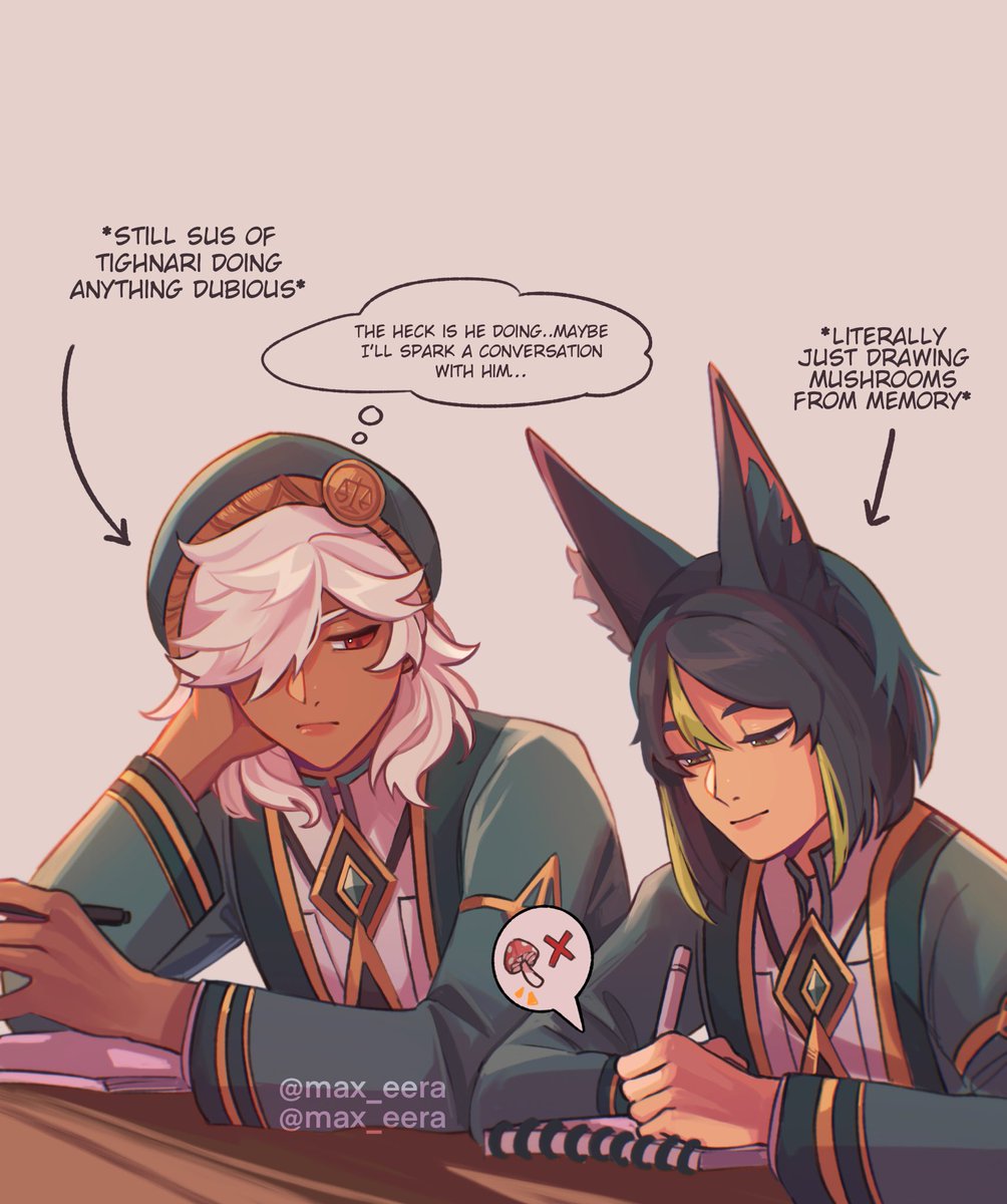 「classmates, how their relationship started #cynonari #genshi」max 🌻の漫画