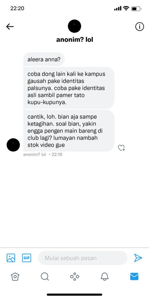 𝐢. on Twitter: "📑351. pesan anonim"