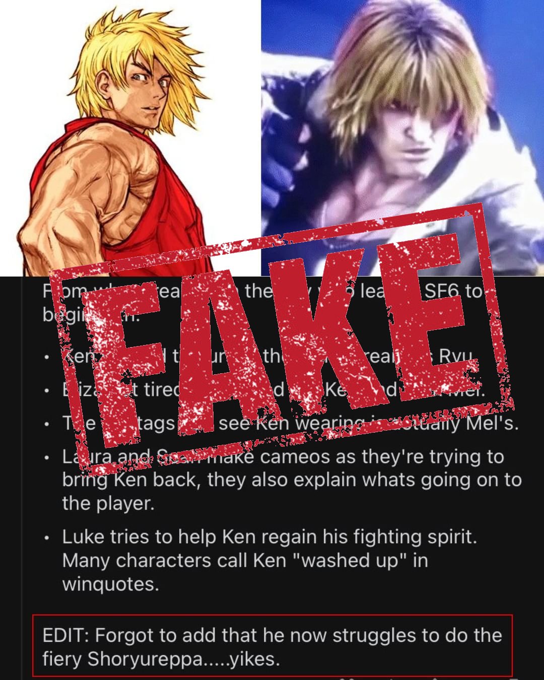 Street Fighter Ken Memes A Meme For Every Character Every Day #63 & 64