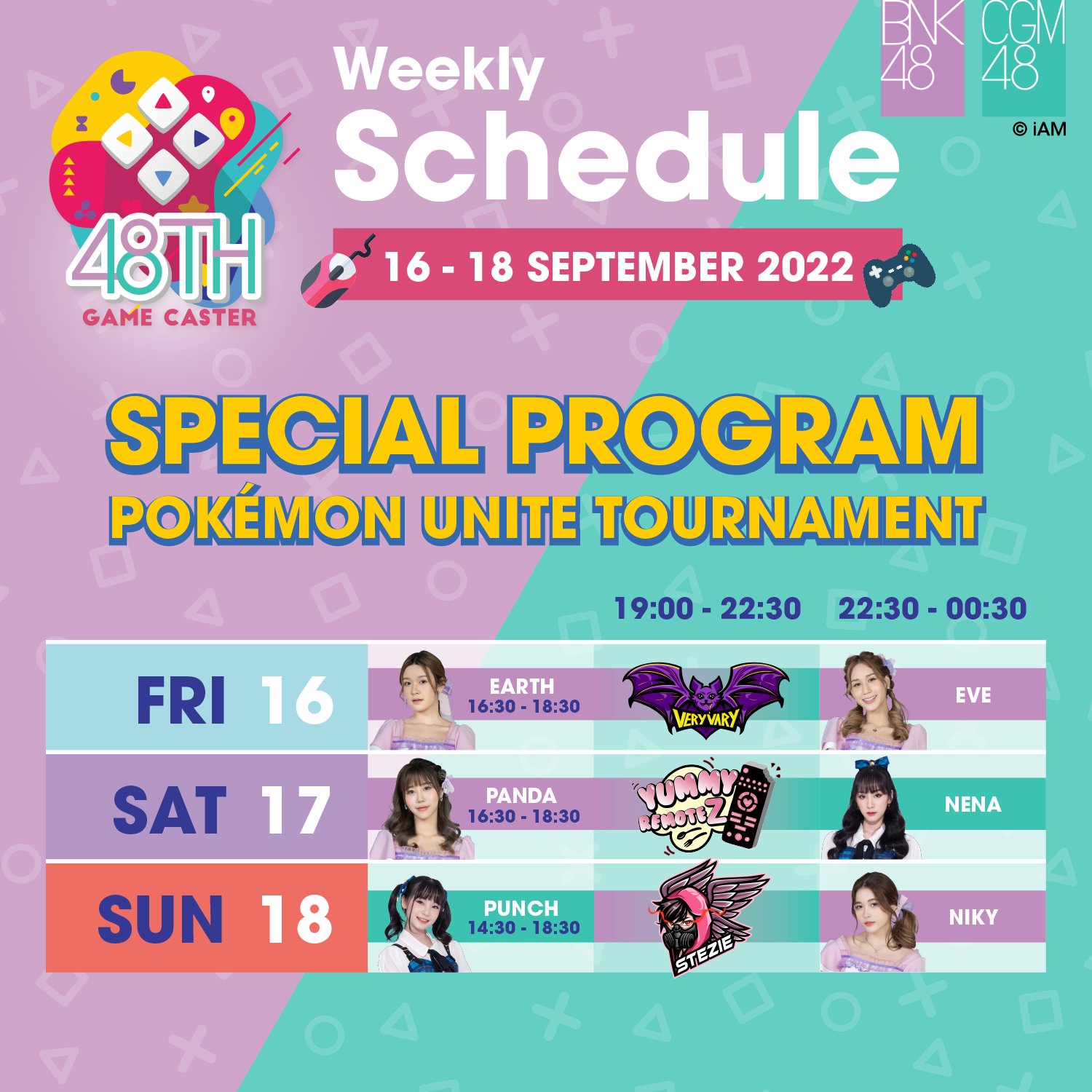 BNK48 #BNK48_Believers ☁️🌟 on Twitter: "ประกาศเปลี่ยนแปลงตารางไลฟ์ วันที่ 16-18 กันยายน 2022 ...