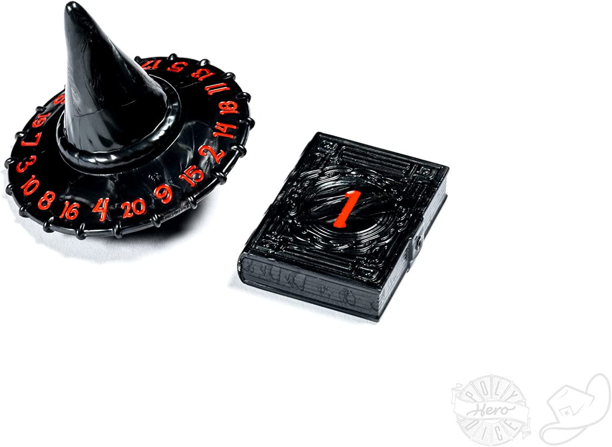 PolyHero Wizard d20 Wizard Hat and d2 Spellbook in Shadow 40% off : r ...
