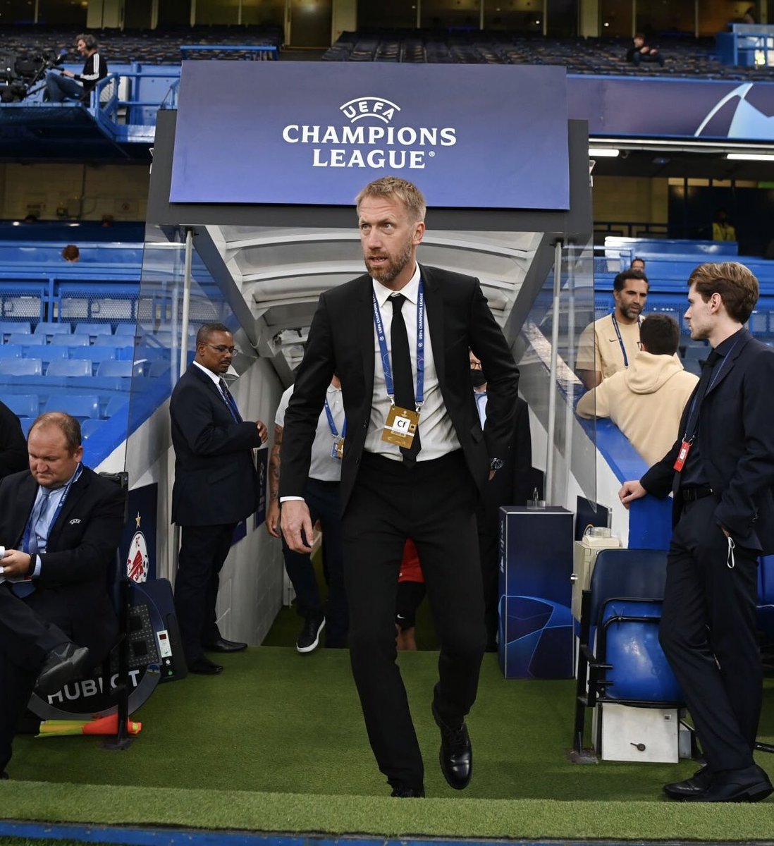 Graham Potter took charge of his first match for Chelsea yesterday so ...