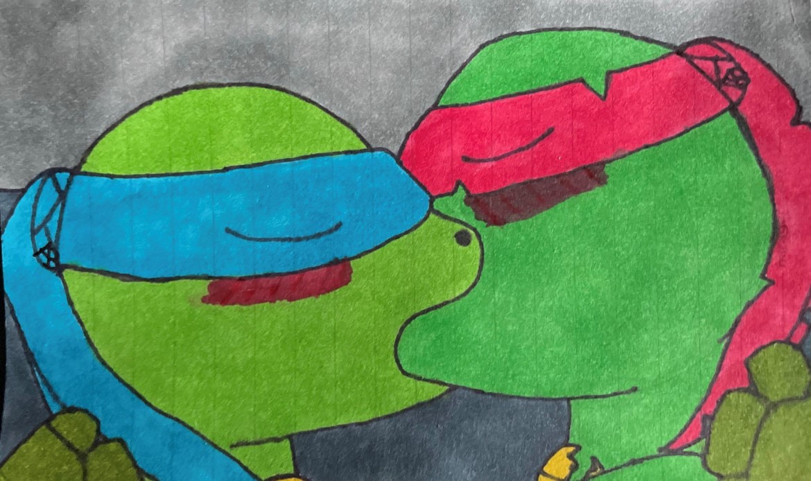 Tmnt Leo And Raph Kiss
