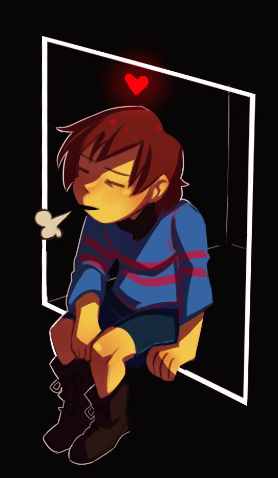 frisk 「happy anniversary #undertale !! here's s」|Spike R. Monster 💀のイラスト