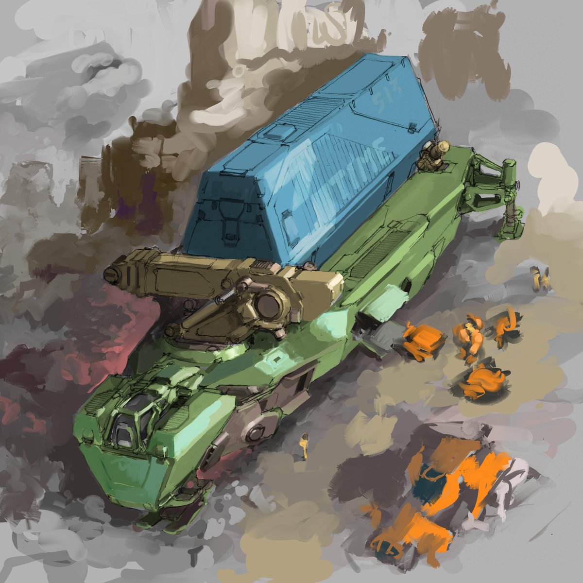 「Just a little personal progress before b」|Mike Doscherのイラスト