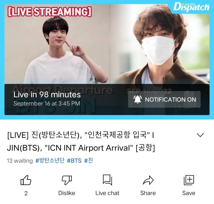ً on Twitter: "RT @theJINPRlNT: [INFO] Kim Seokjin will arrive at South Korea today after ...