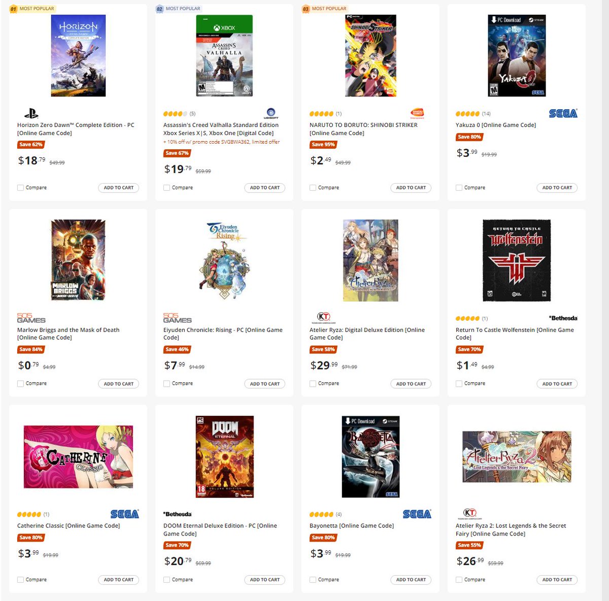 Wario64 on Twitter: "PC/Xbox digital game deals at Newegg https://bit.ly/3dlhJlk #ad"