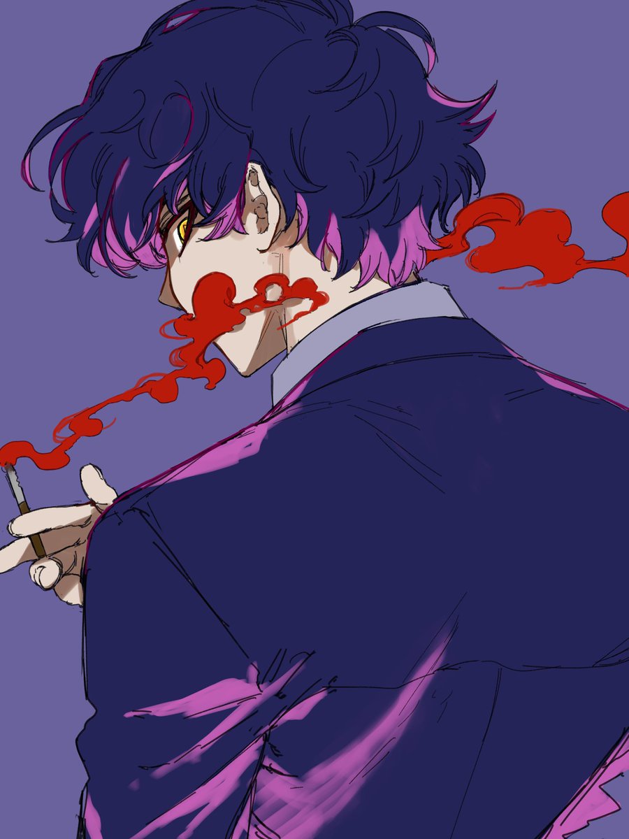 伊淵ヤタカ on Twitter: "RT @zarame_pfpf: #自創作男子イラストフェス01 ワ〜〜〜黒髪金眼黒スーツのクローン人間探偵男ォ〜"