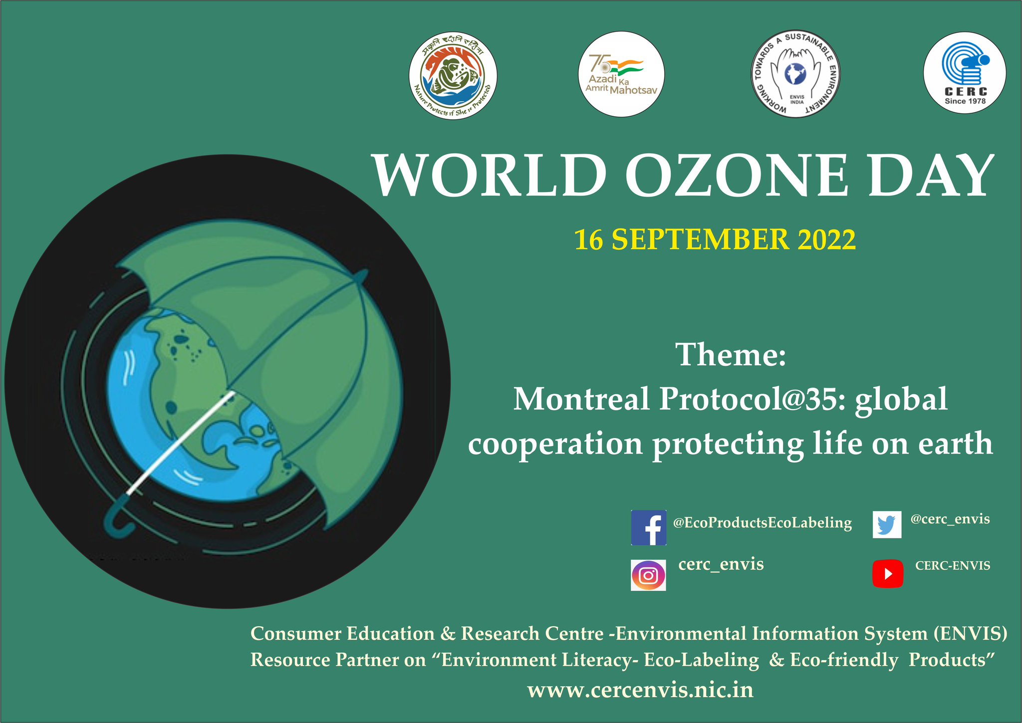 CERC ENVIS on Twitter: "On the occasion of World Ozone Day 2022, CERC ENVIS RP has prepared an e ...