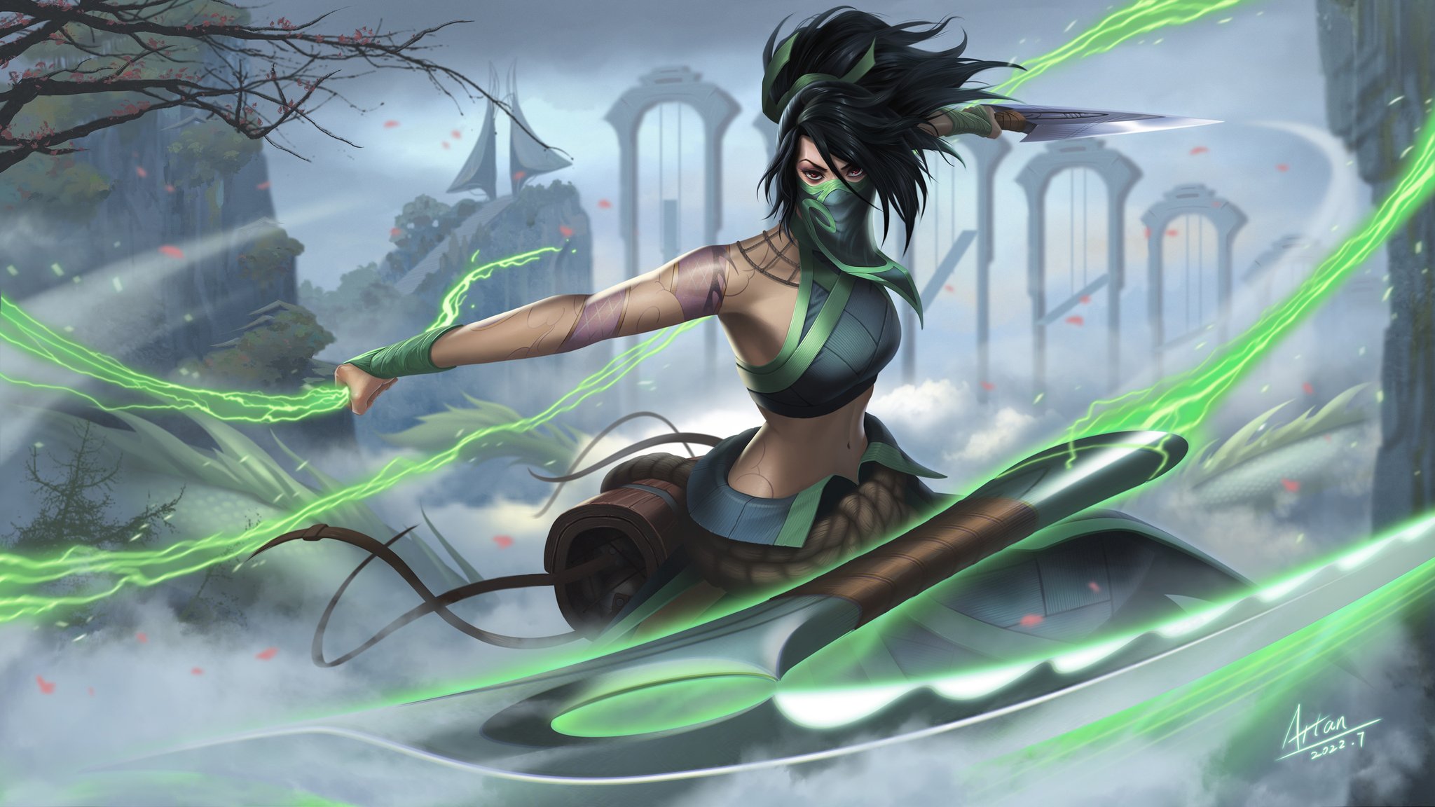 Ant on Twitter: "Akali - Hidden Dragon, by Artan 阿坦: https://t.co/qr3cUjK8Em https://t.co ...