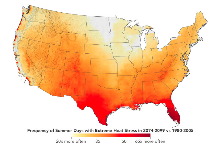 If trends continue, oppressively hot and humid summers are going to ...