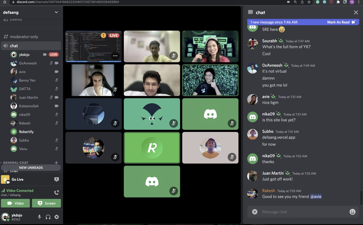 Avie Dojo🇵🇭🇯🇵 on Twitter: "Live Coding with YK (@ykdojo ) @rakeshsangem8 @mikailb @kaleemniz ...