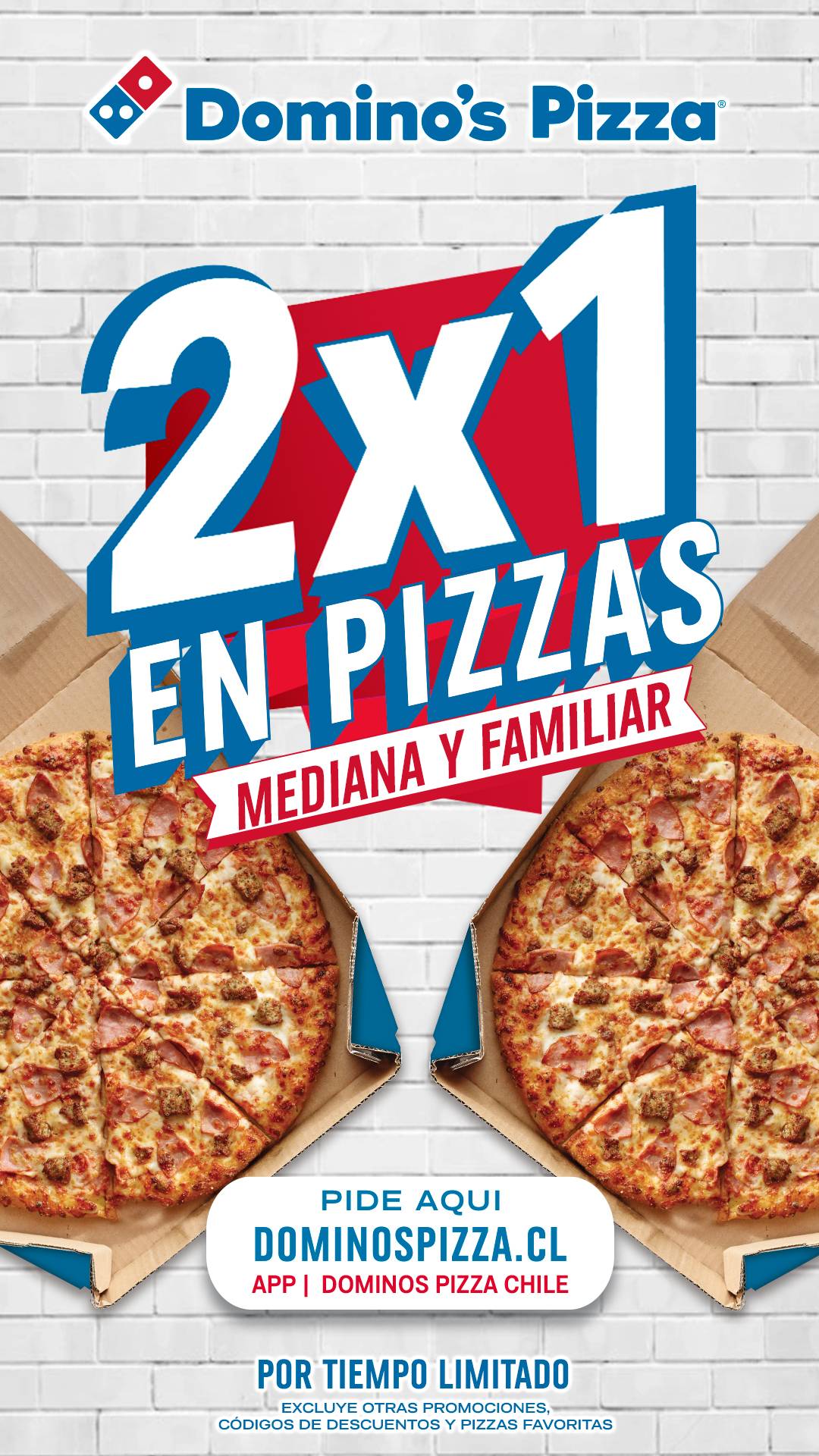 Descuentos Rata 🐰 on Twitter: "#DescuentosGuata Hay 2x1 en pizzas mediana y familiar en Domino's ...
