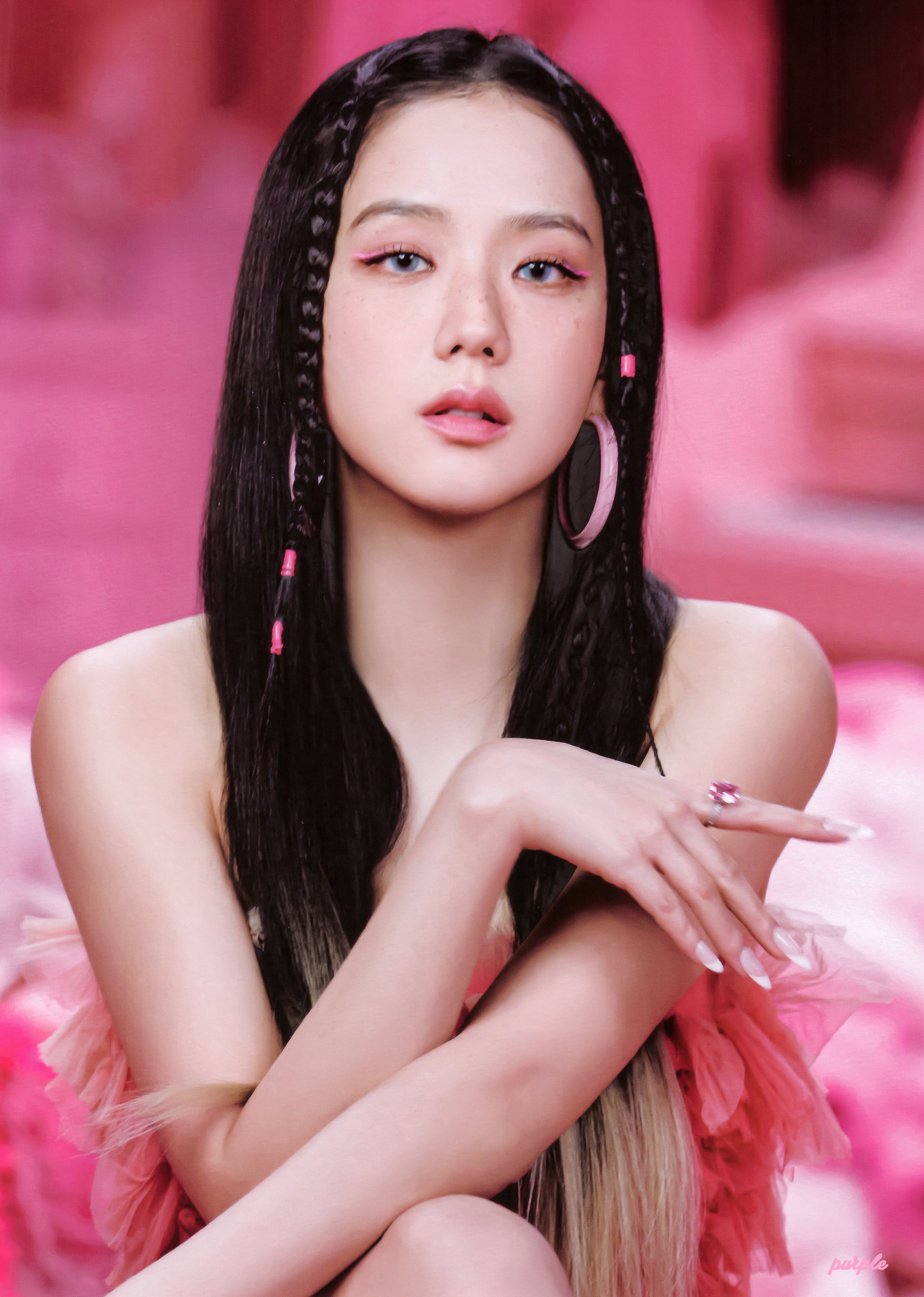 𝗽𝘂𝗿𝗽𝗹𝗲 On Twitter Scan Born Pink Pink Ver Jisoo 지수 Blackpink 블랙핑크