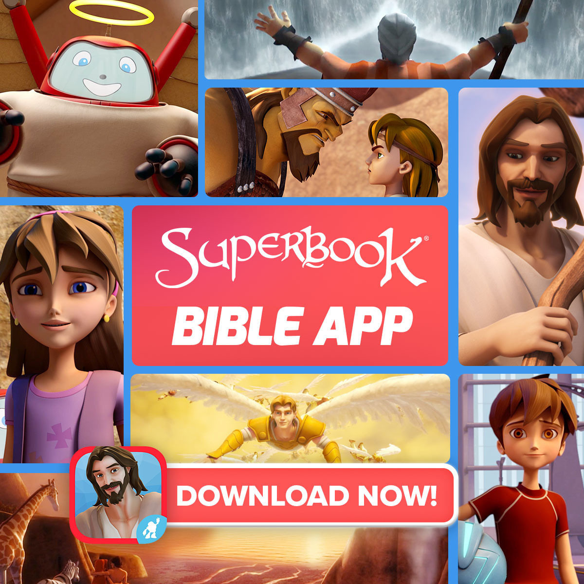 Superbook on Twitter: "FUN surprises await on the Superbook Bible App! 🎁🎁🎁 Download now and ...