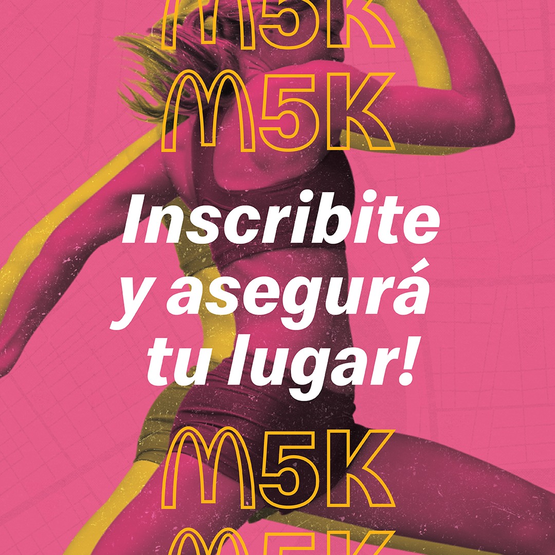 McDonalds_Ar on Twitter: "¡Asegurá tu lugar! Inscribite a la carrera #M5K que se hará el sábado ...