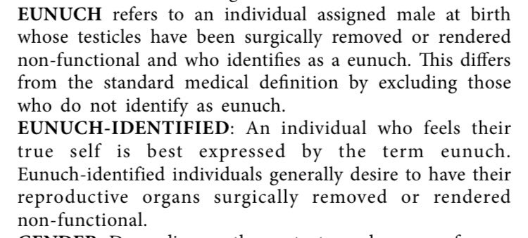 Eunuch Reproductive System