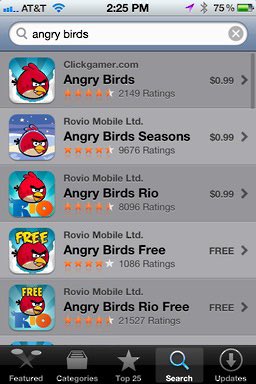 Angry Birds Seasons App Store