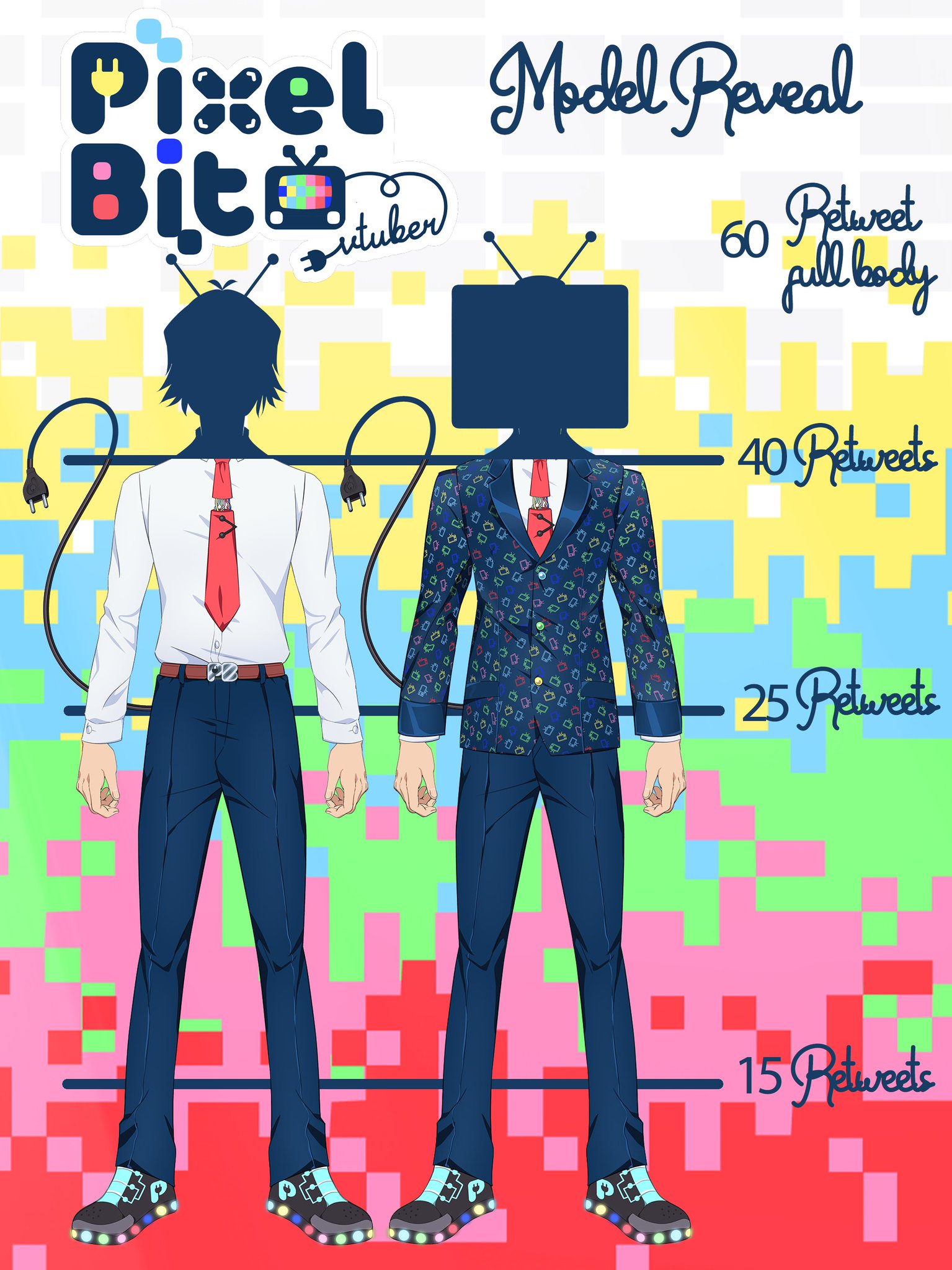 PixelBit 📺Vtuber | Commissions open on Twitter: "Wow! This is going faster than I thought! Here ...