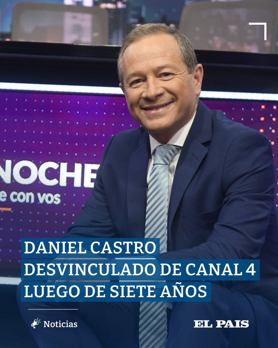 EL PAÍS on Twitter: "A siete años del regreso de Daniel Castro a Telenoche, el periodista y el ...