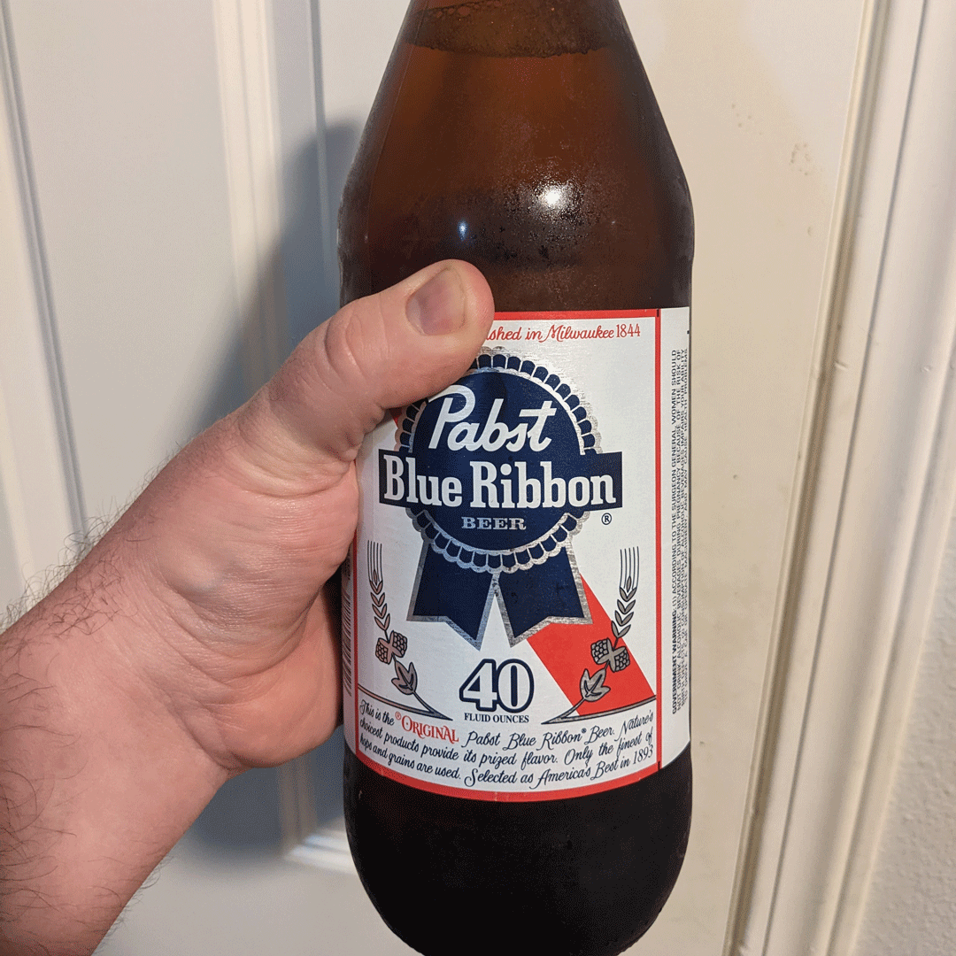 Pabst Blue Ribbon Beer Bottle