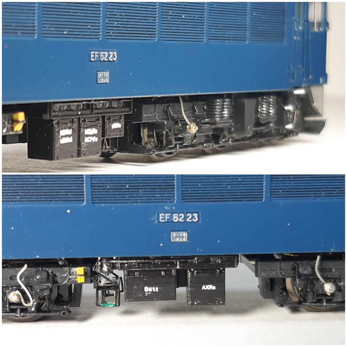 WIPE（ワイプ） on Twitter: "おはようございます☀️今日も62です Kato 3058-1 EF62 前期形をベースに精密加工し、23号機[高ニ]にしました 越前牽引の予備機と ...