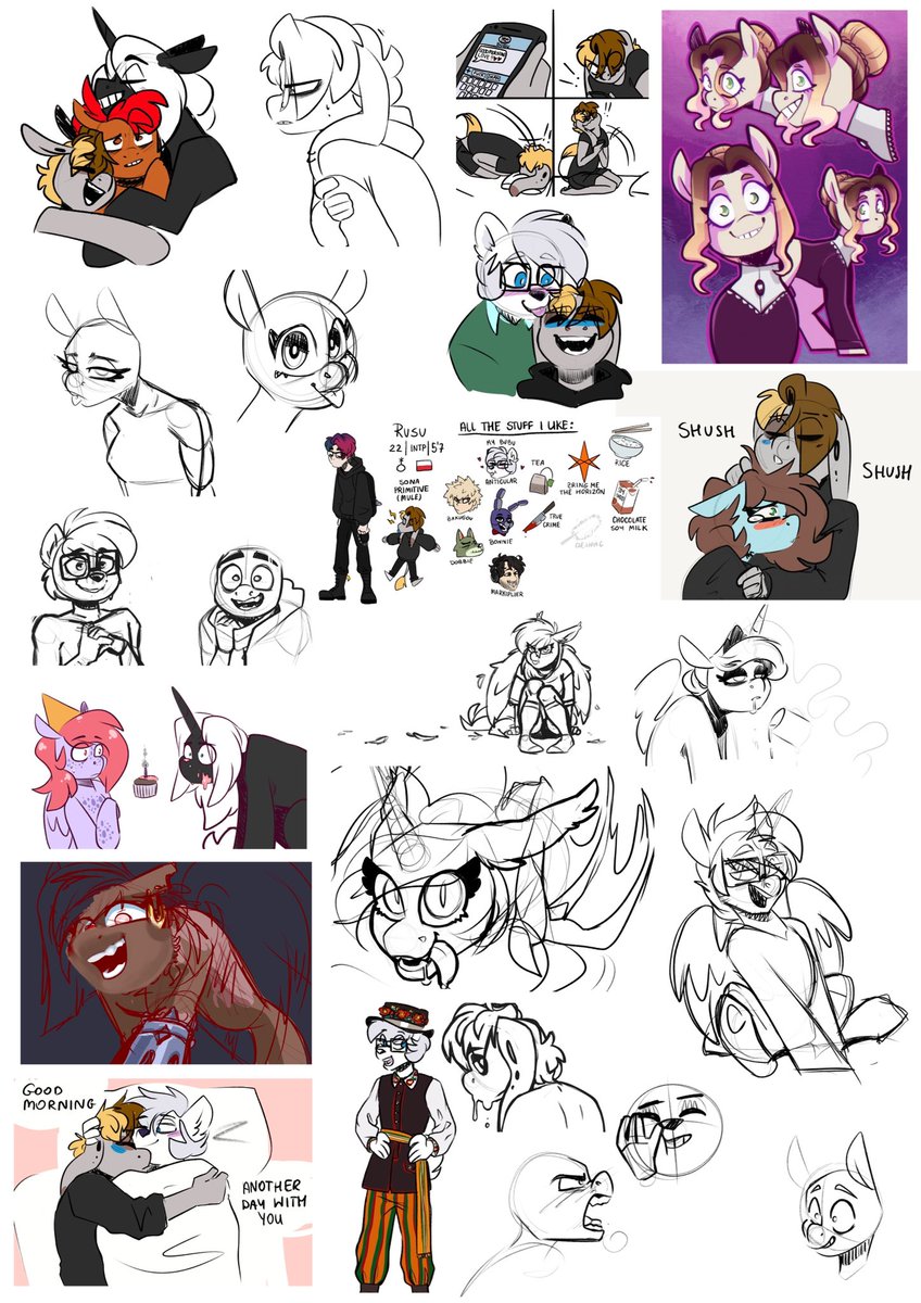 「She grumpy She upset Cause you ate the last oreo 」 lRUSU 💙💛の漫画